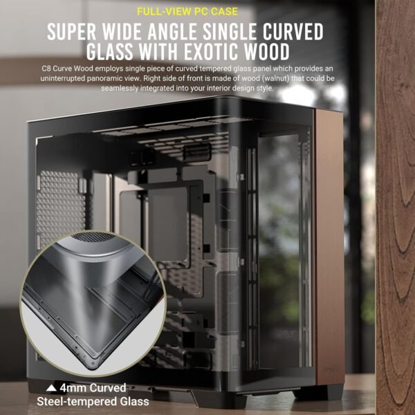 Antec C8 Curve Wood PC Case Review Full-Tower Design with Dual-Chamber ...